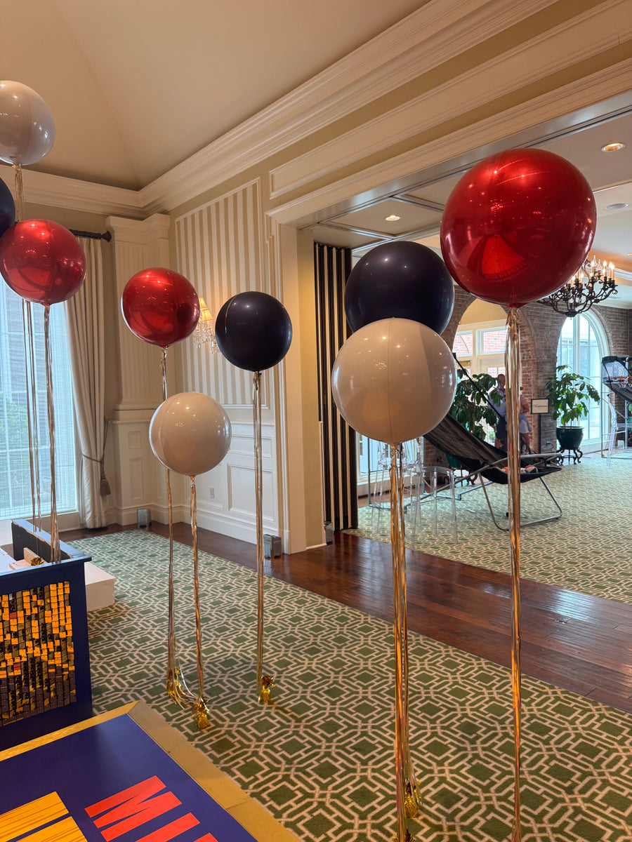 Helium Orb with Fringe – Party Hop Shop