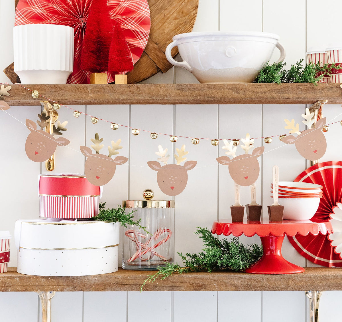 Dear Rudolph Banner/Bells Banner Set – Party Hop Shop