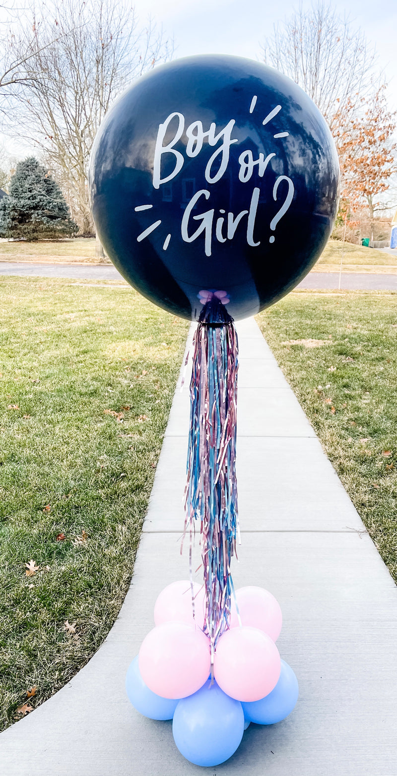 Gender Reveal Custom Column – Party Hop Shop
