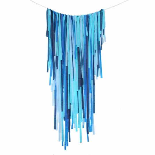 Blue Streamer Backdrop Wall – Party Hop Shop