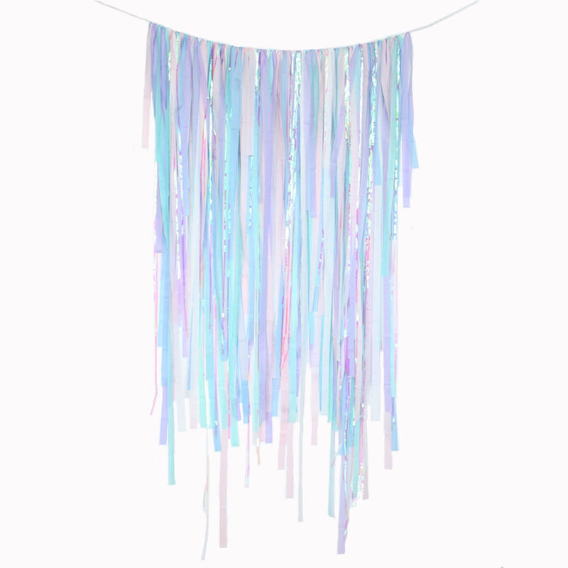 Iridescent Streamer Backdrop Wall – Party Hop Shop